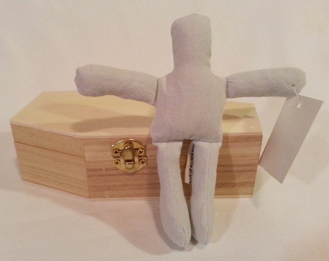 Ritual Curse Doll & Wooden Coffin: Dark Magick Altar Tools - Etsy