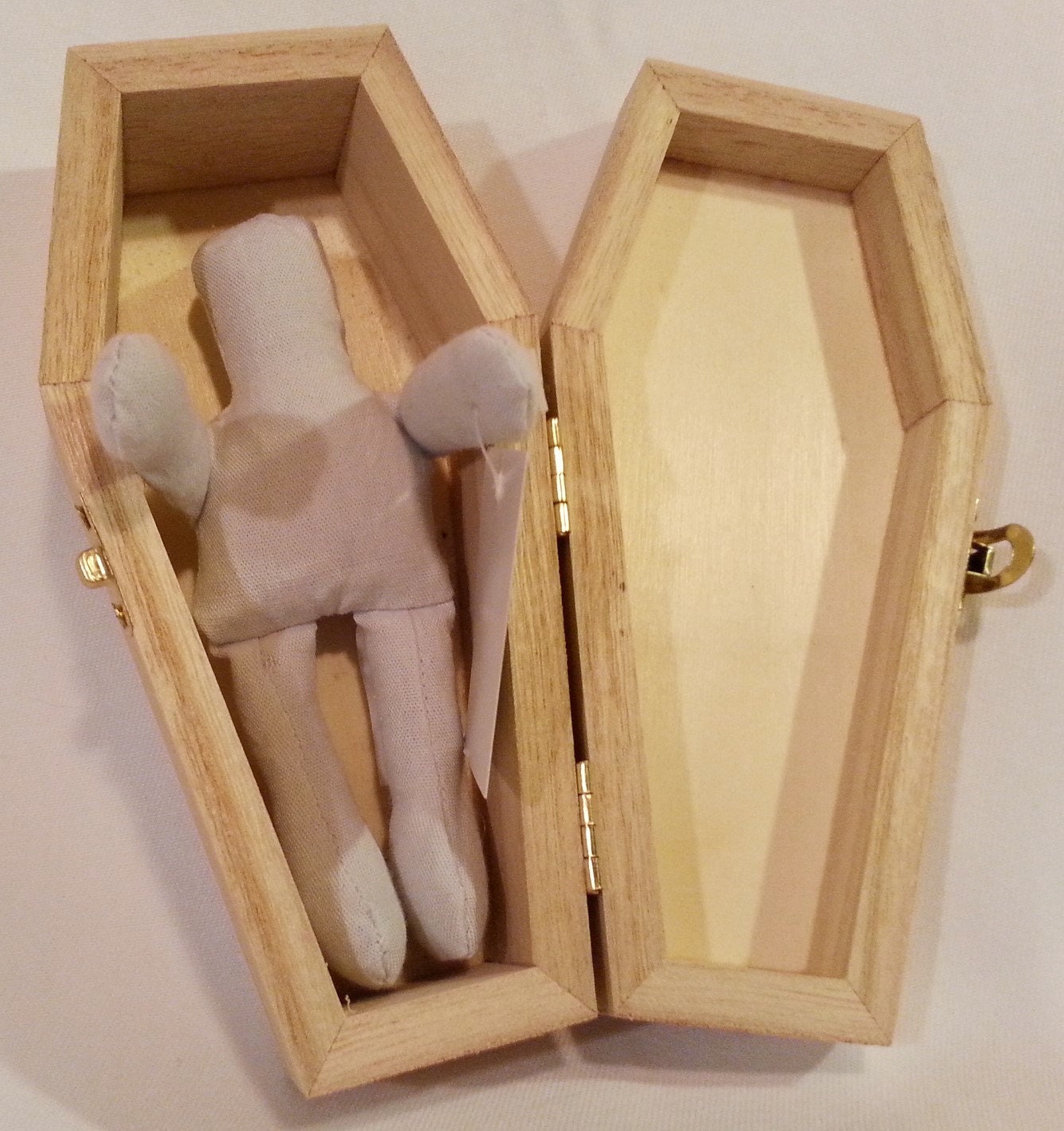 Devil Worship Satanic Ritual Curse Doll and Wooden Ritual Curse Coffin ...