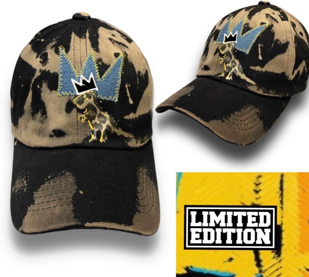 Custom Distressed Grunge Hat Crown Embroidered Godzilla Dino Pez ...