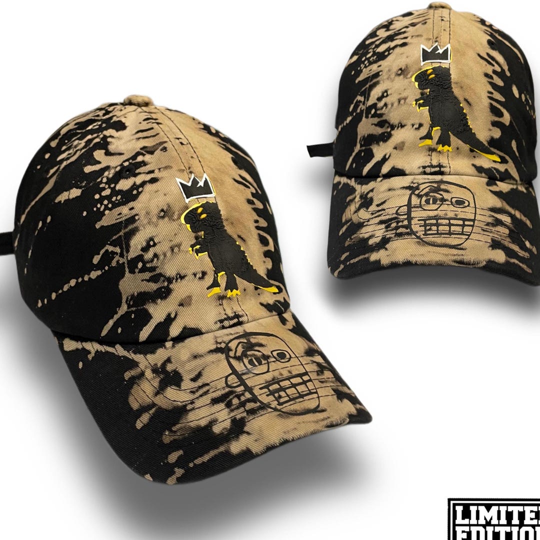 Retro Graphic Animation Hat Distressed Basquiat Dino Pez Dispenser ...