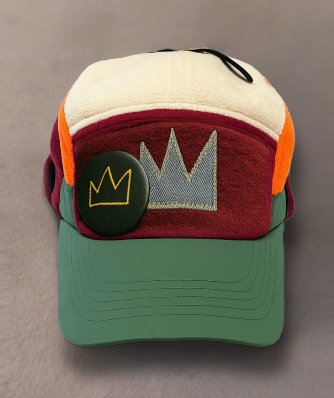 Custom Embroidered Denim Crown Winter Hat – Multicolor Earflap All ...