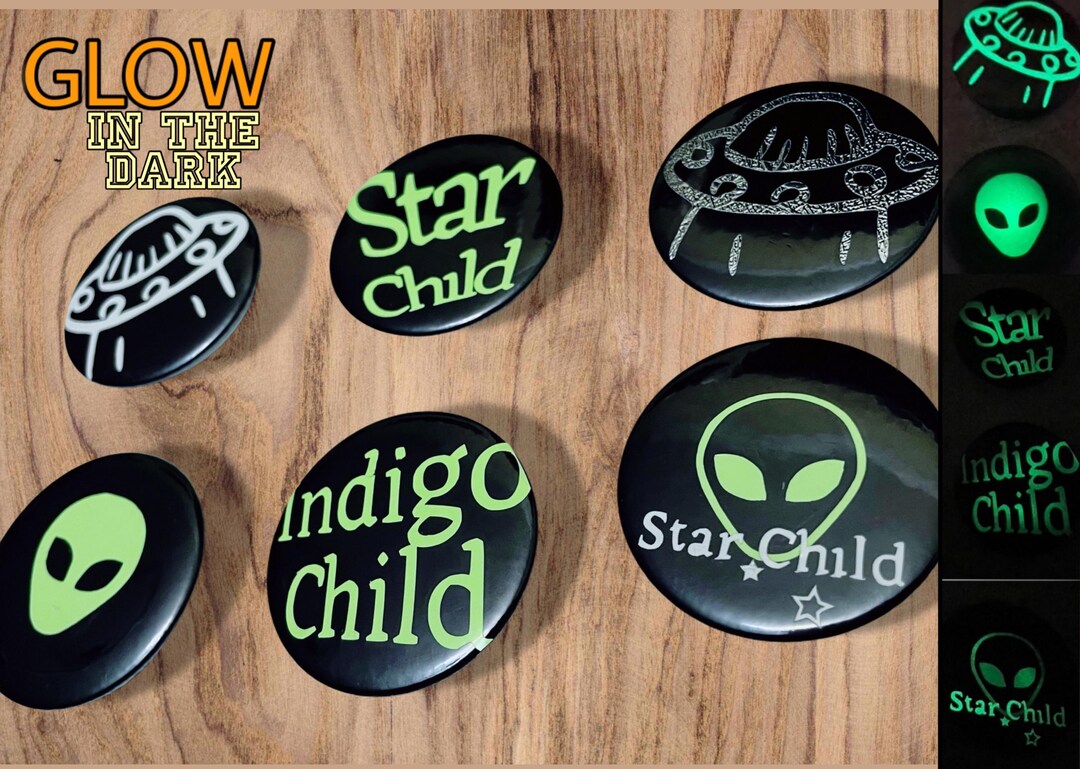 Alien Enamel Pin, UFO Spaceship Pin, Starseed Starchild Jacket Button ...
