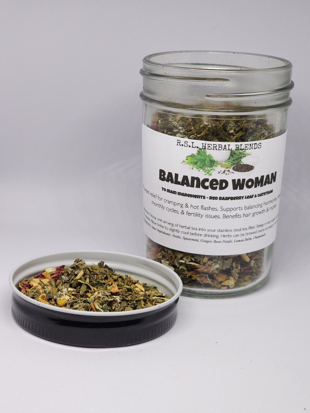 Balanced Woman Herbal Tea, Hormone Help, Mood Balancing Tea, Nourishing ...