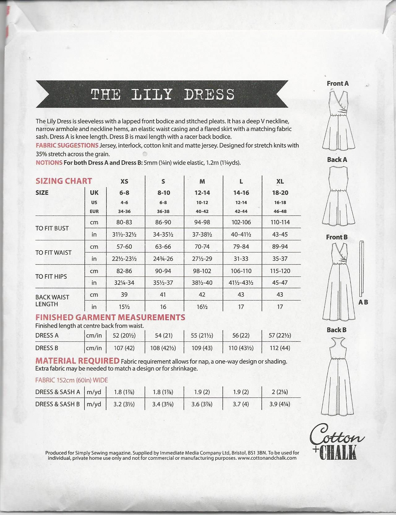 Cotton Chalk Ladies Dress Pattern No. 07