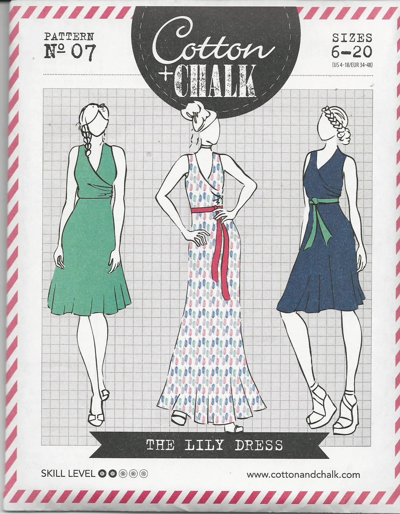 Cotton Chalk Ladies Dress Pattern No. 07