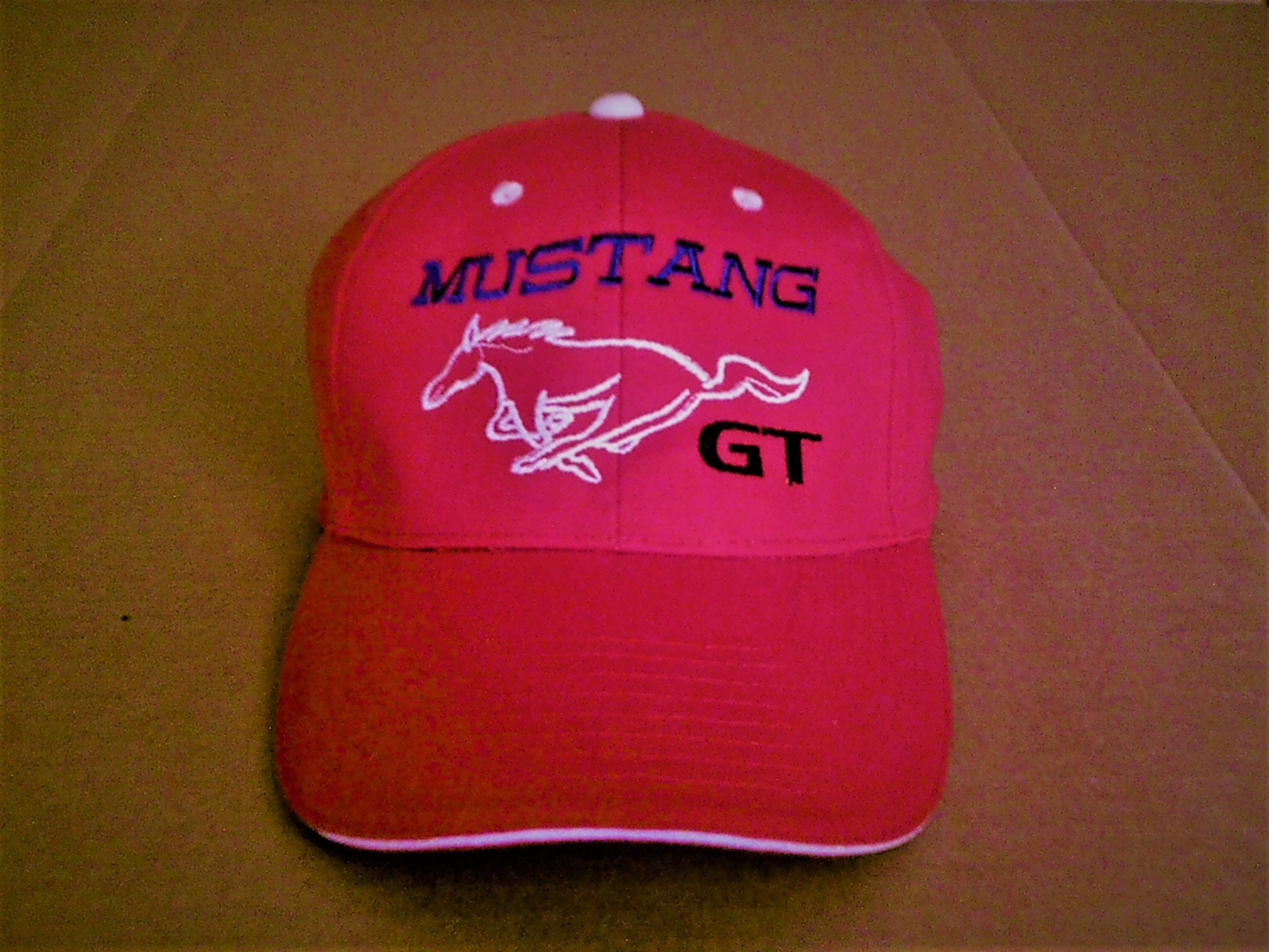 Ford Mustang GT Embroidered Logo Adjustable Base Ball Hat 5 Color ...