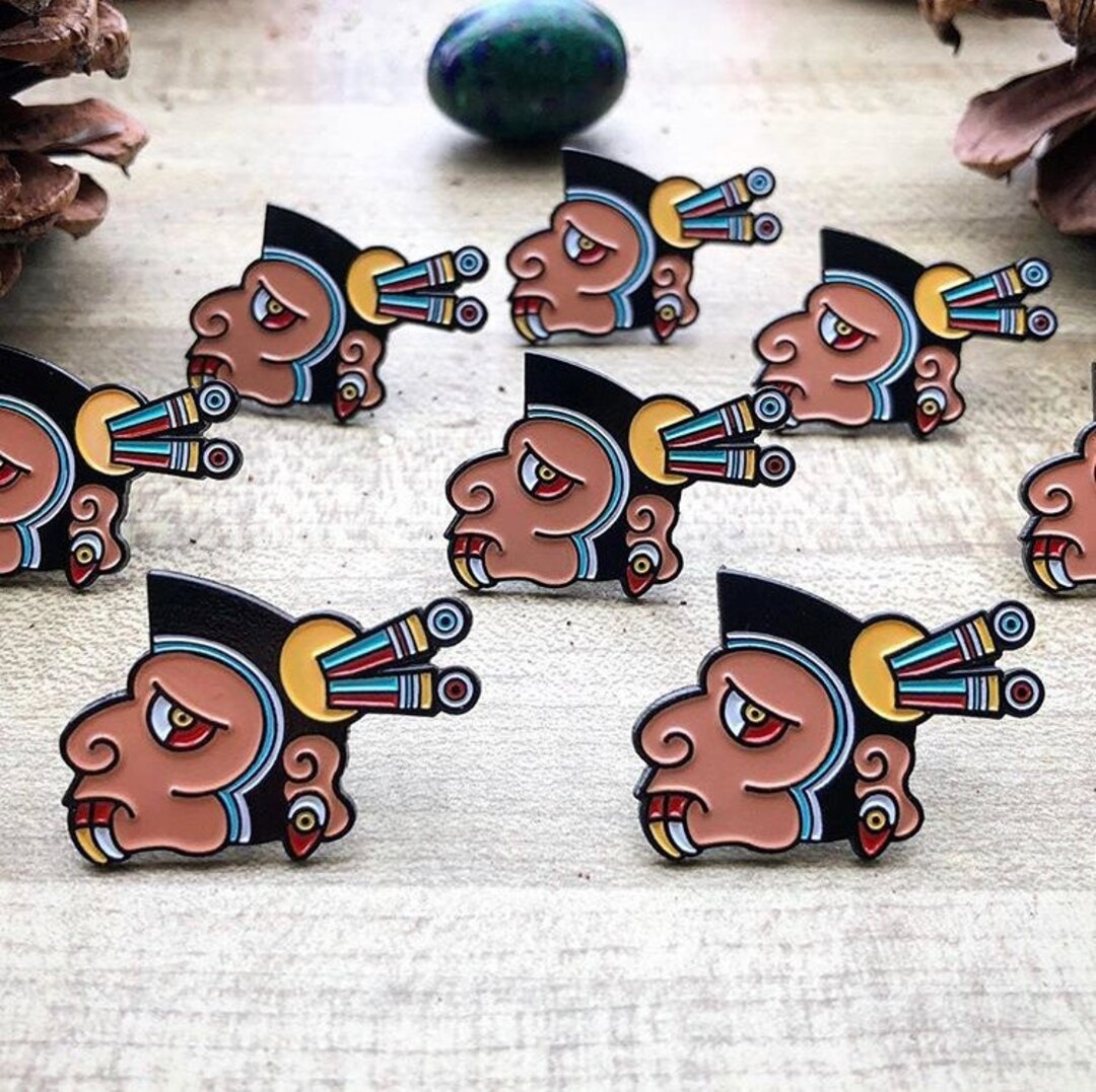 Ozomatli Pin: Aztec Monkey Lapel Pin - Etsy