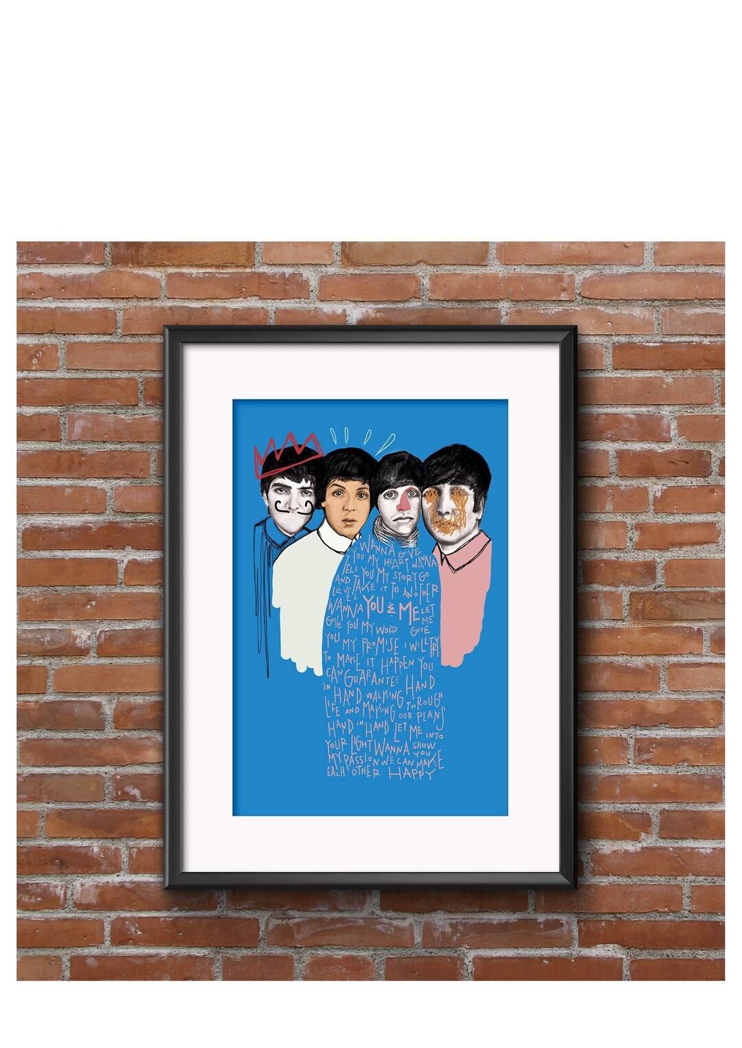 PRINT - THE BEATLES * 4 Colors - 4 Versions - Etsy
