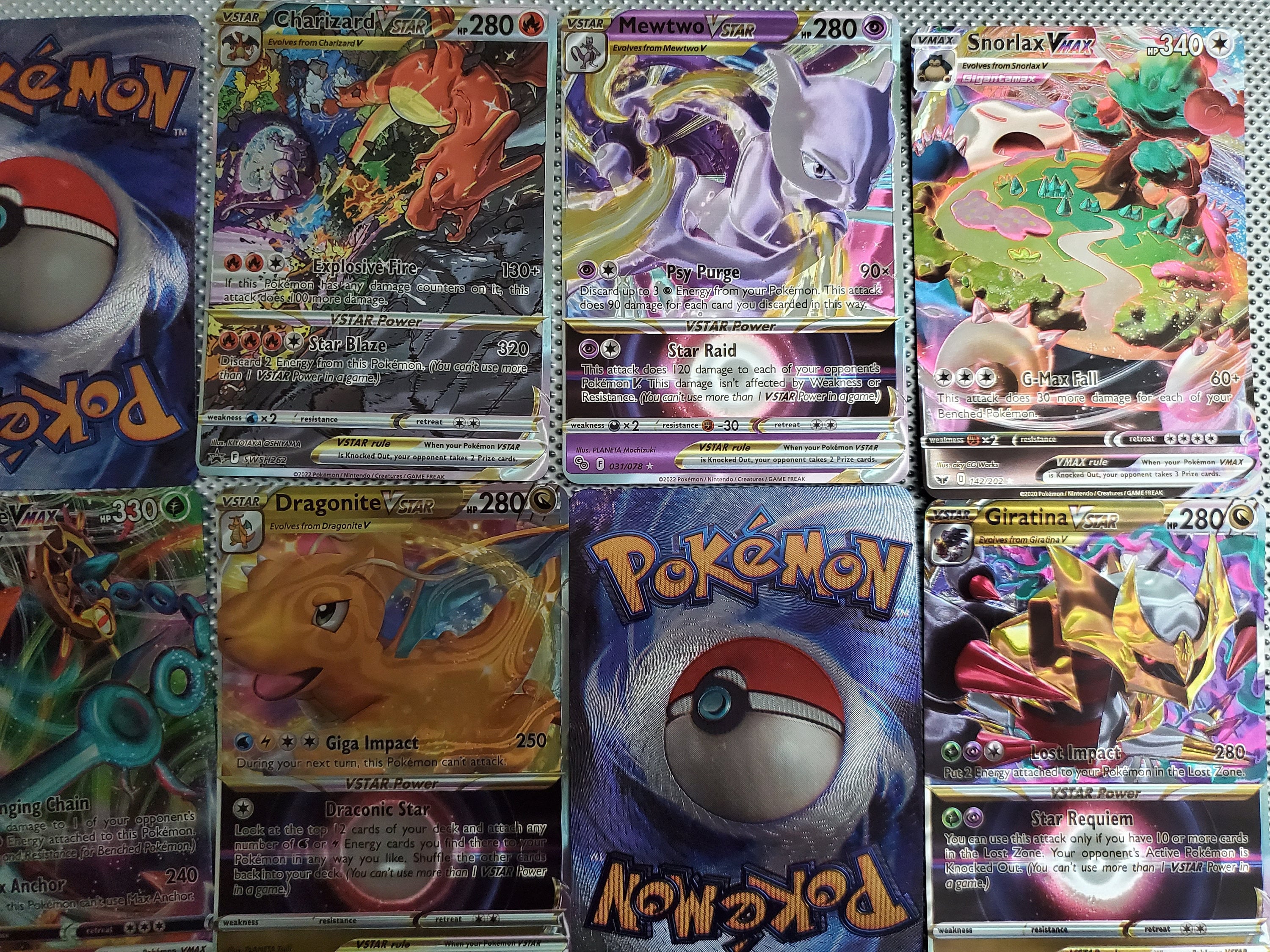 10 X Custom Pokémon Textured Foil Art Cards Highest Quality Random Lot ...