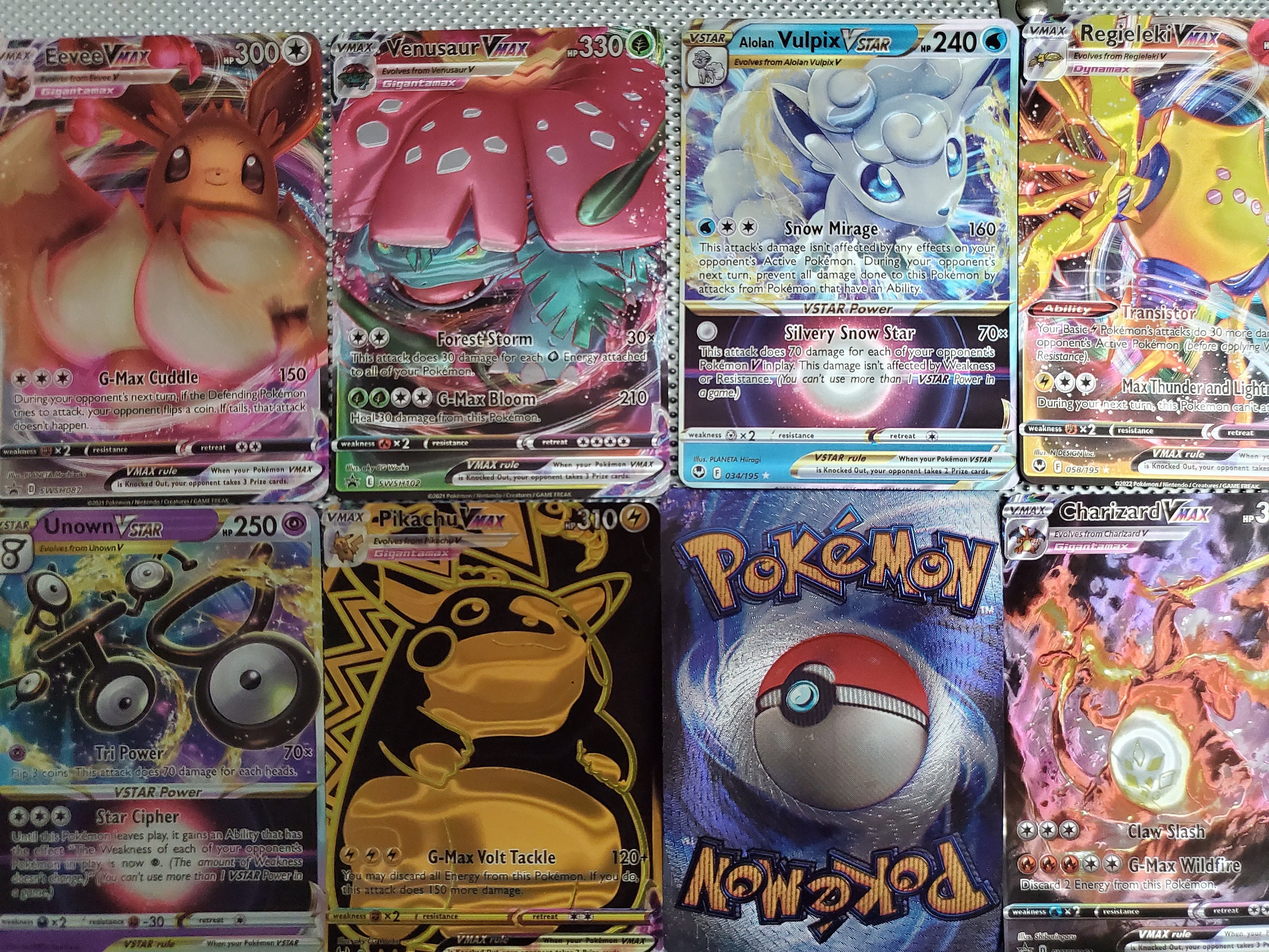 10 X Custom Pokémon Textured Foil Art Cards Highest Quality Random Lot ...