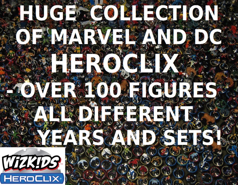 Large Collection of 100+ Heroclix Figures - Random Marvel DC TMNT Indie ...
