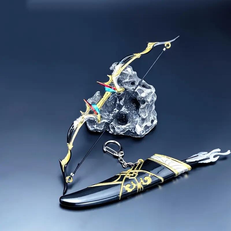 Mini Full Metal Fantasy Bow and Arrow Kit W/ Quiver + Arrows - Fully ...