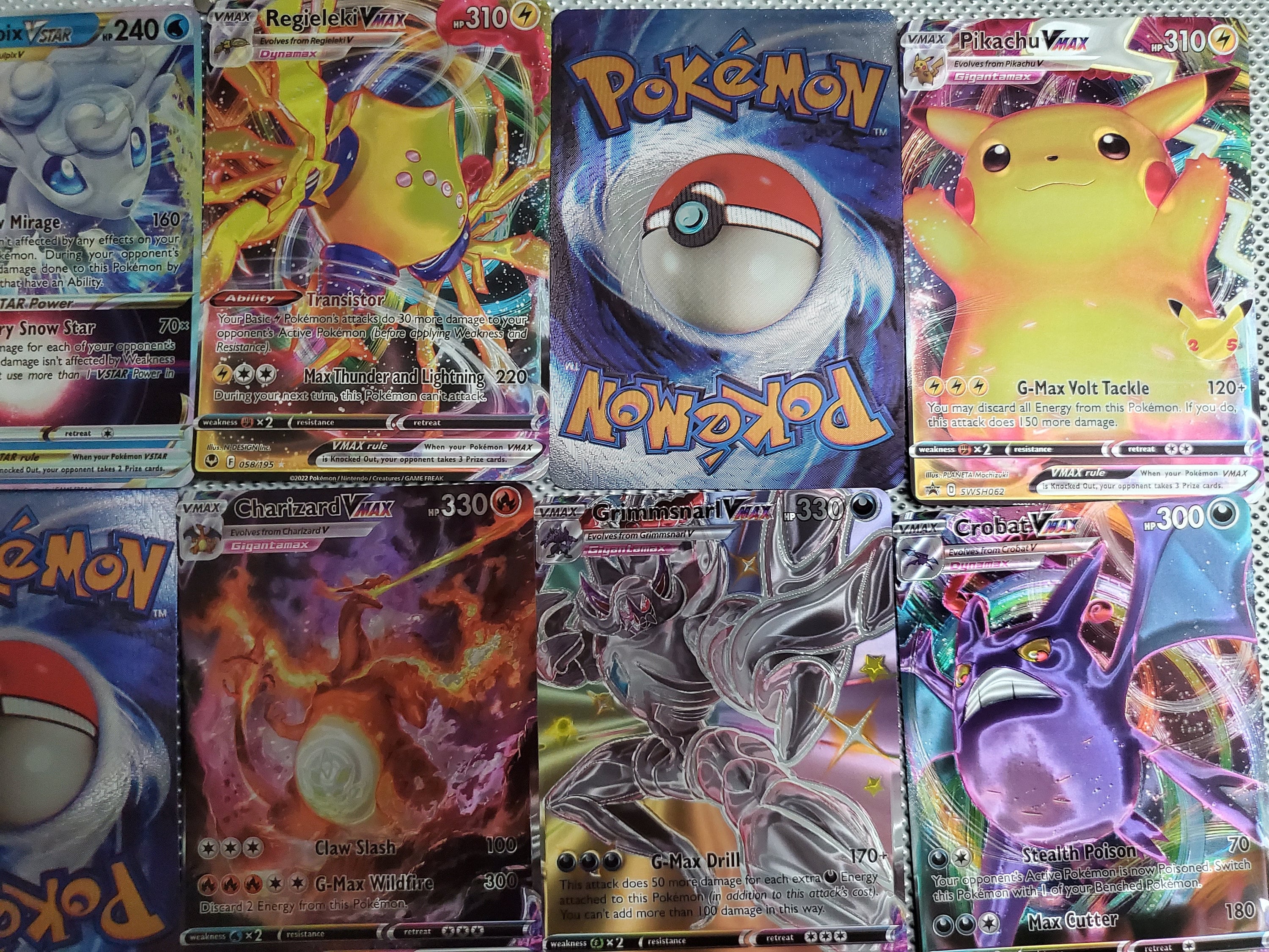 10 X Custom Pokémon Textured Foil Art Cards Highest Quality Random Lot ...