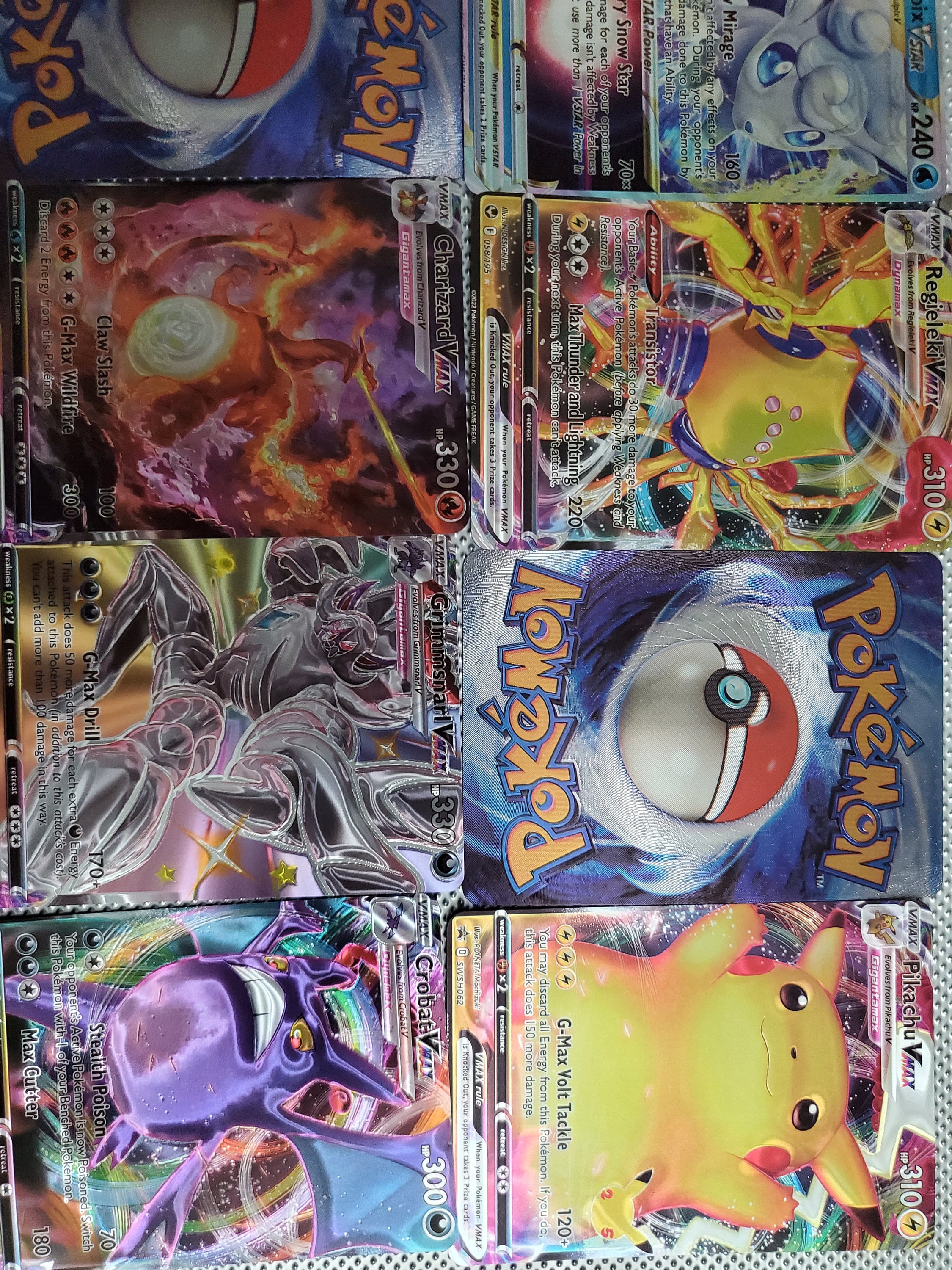 10 X Custom Pokémon Textured Foil Art Cards Highest Quality Random Lot ...