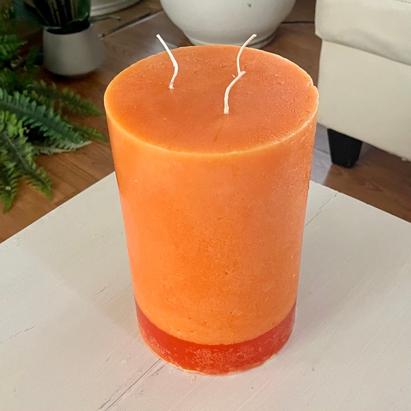 Red Pillar Candle 9 Inch - Etsy