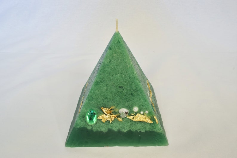 Artisan Pyramid Shaped Candle Forest Green | Etsy