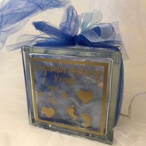 Newborn Large Glass Block Light - Etsy