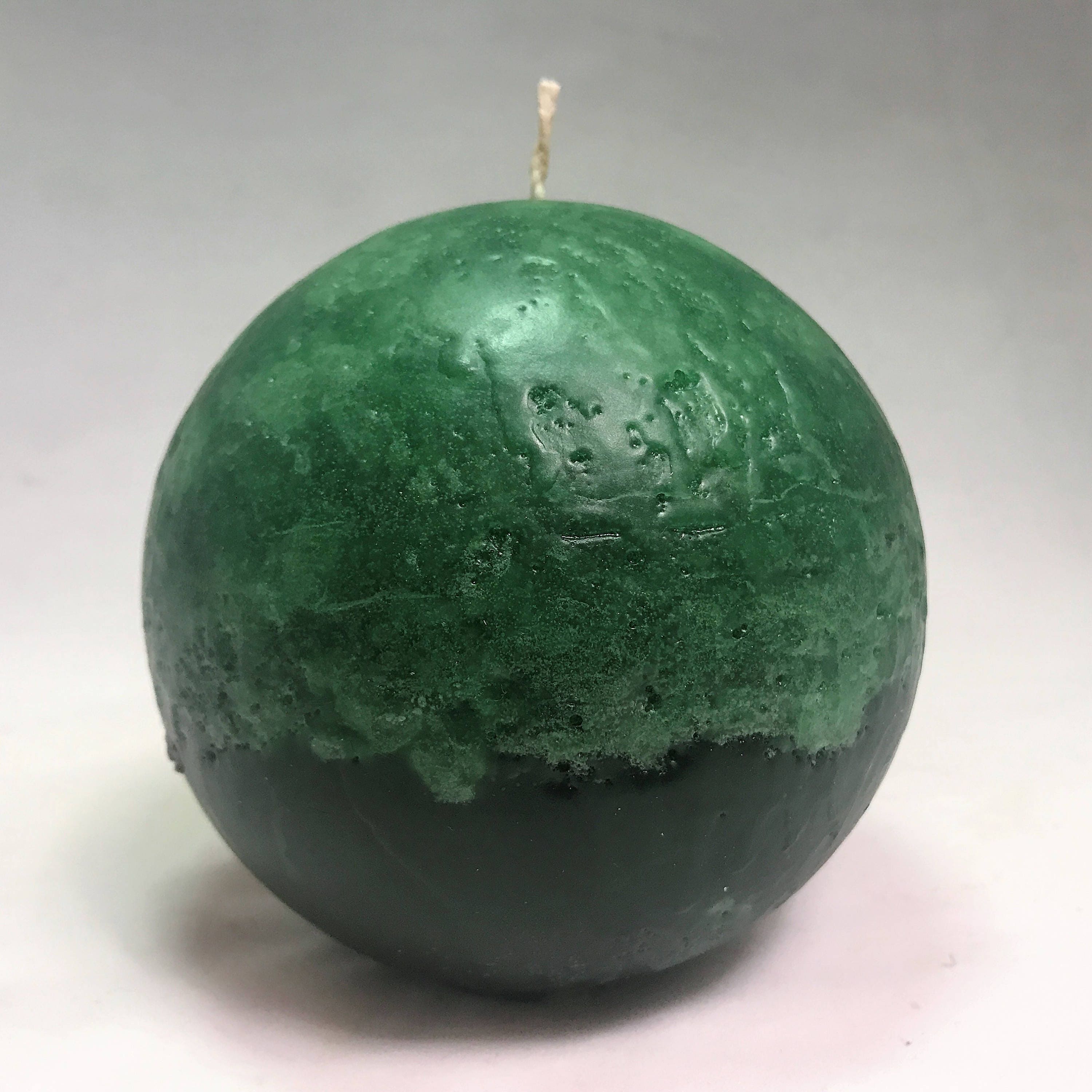 Set of 4 Green Sphere (Ball) Candles