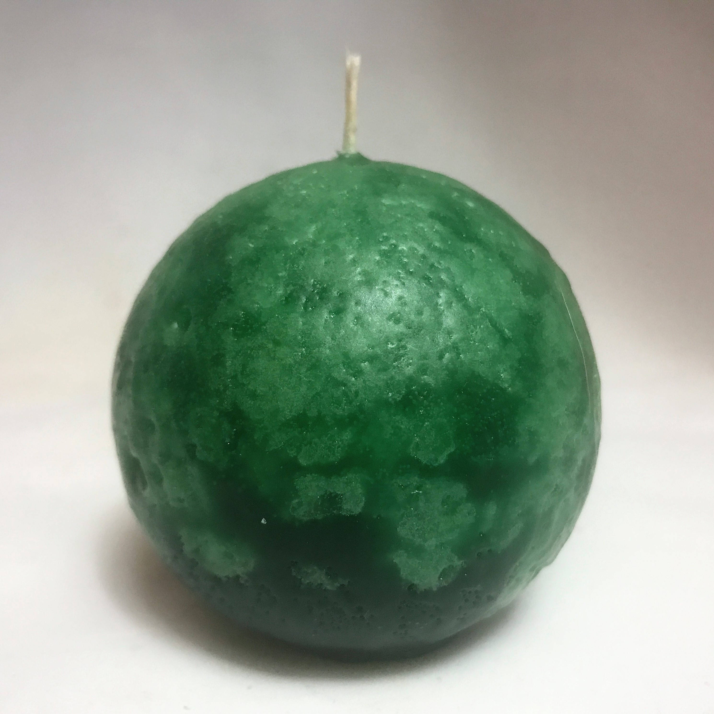 Mini Green Sphere (Ball) Candle