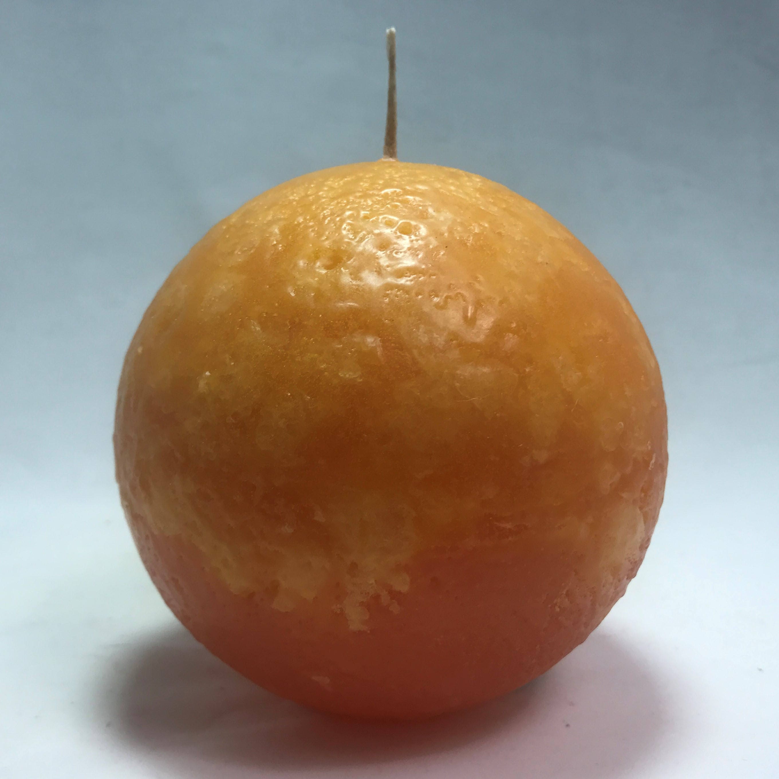 Large Orange Sphere (Ball) Candle