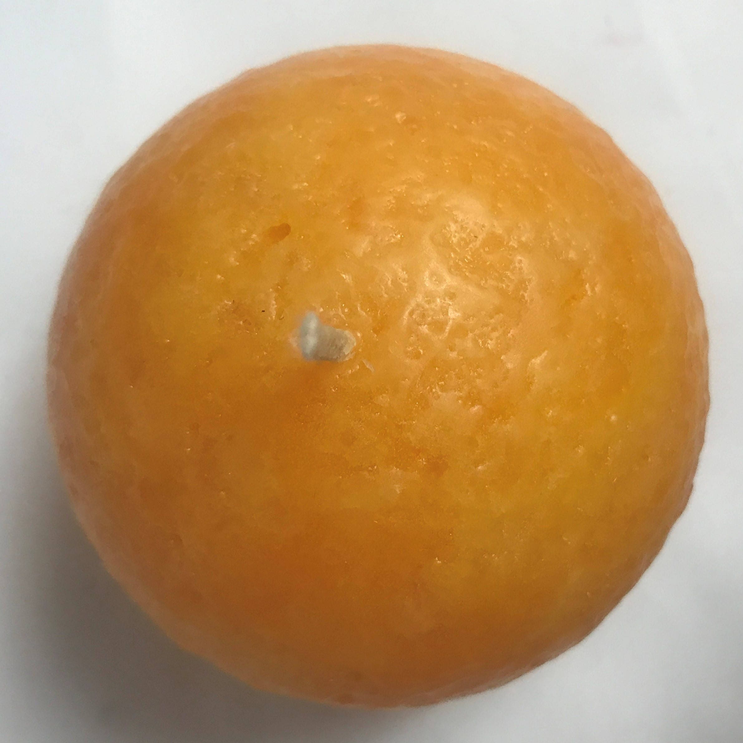 Small Orange Sphere (Ball) Candle
