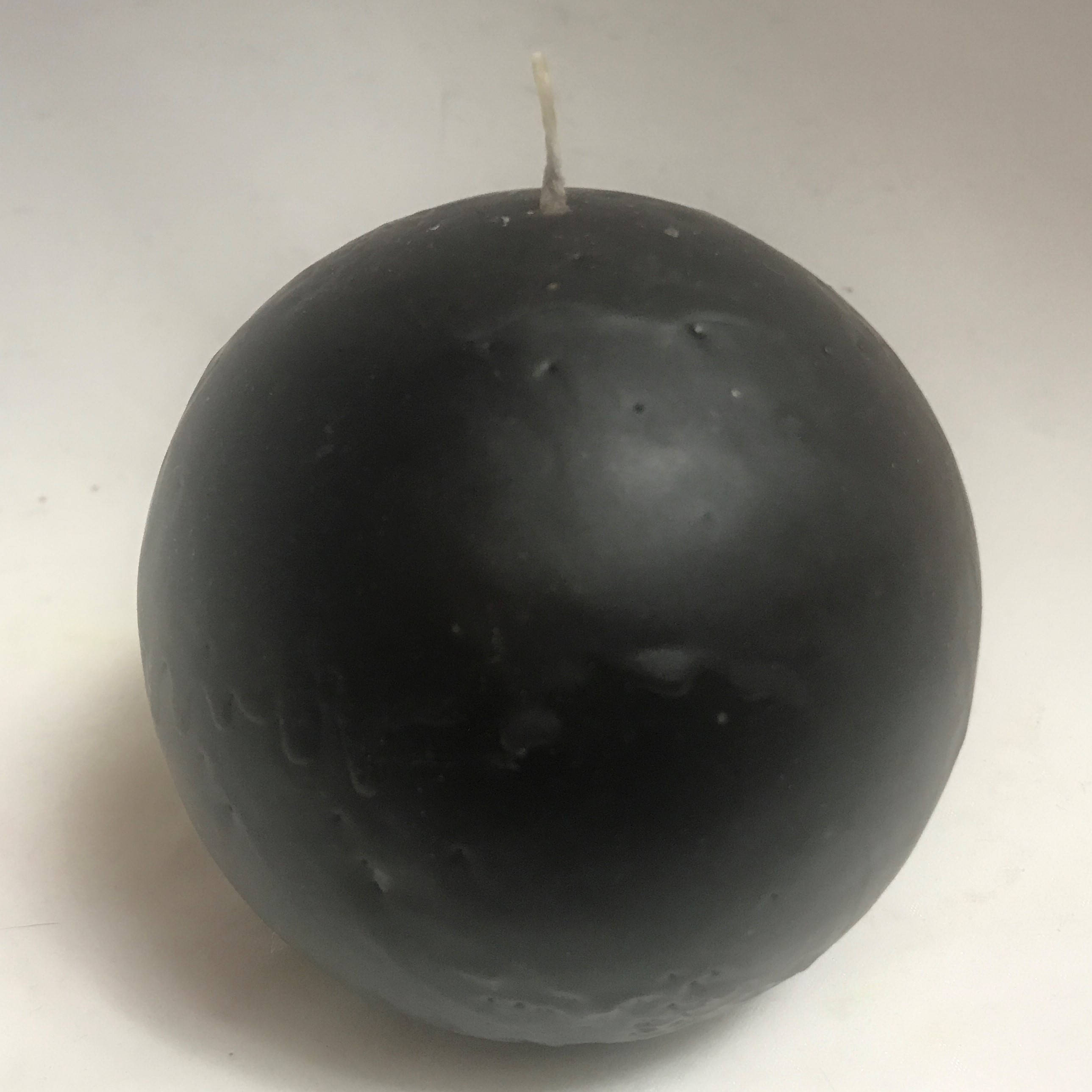 Set of 4 Black Sphere (Ball) Candles