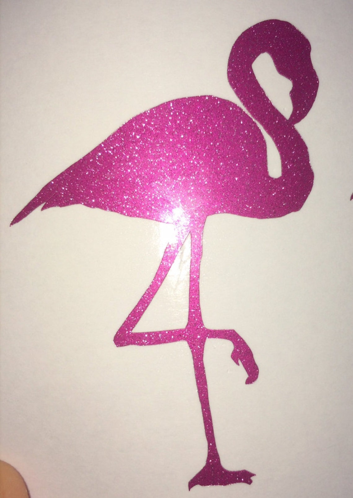 20 Glitter Flamingo Stickers Shiny Flamingo Decal Flamingo | Etsy