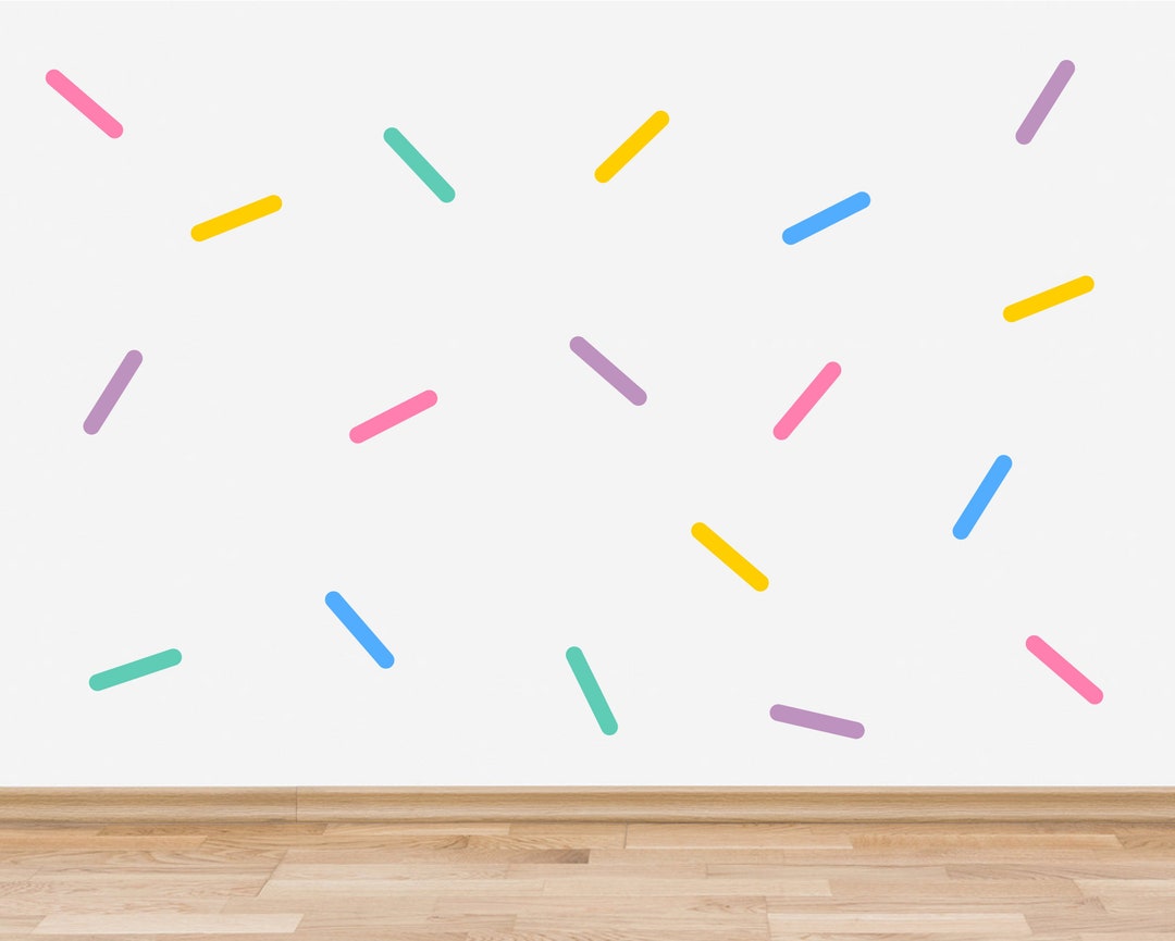 Colourful Sprinkles Wall Decals, Rainbow Sprinkles Wall Stickers ...