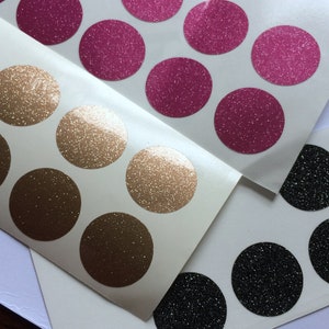 Glitter Polka Dots Stickers, Polka Dots Home Decor, Dot/circle Decal ...