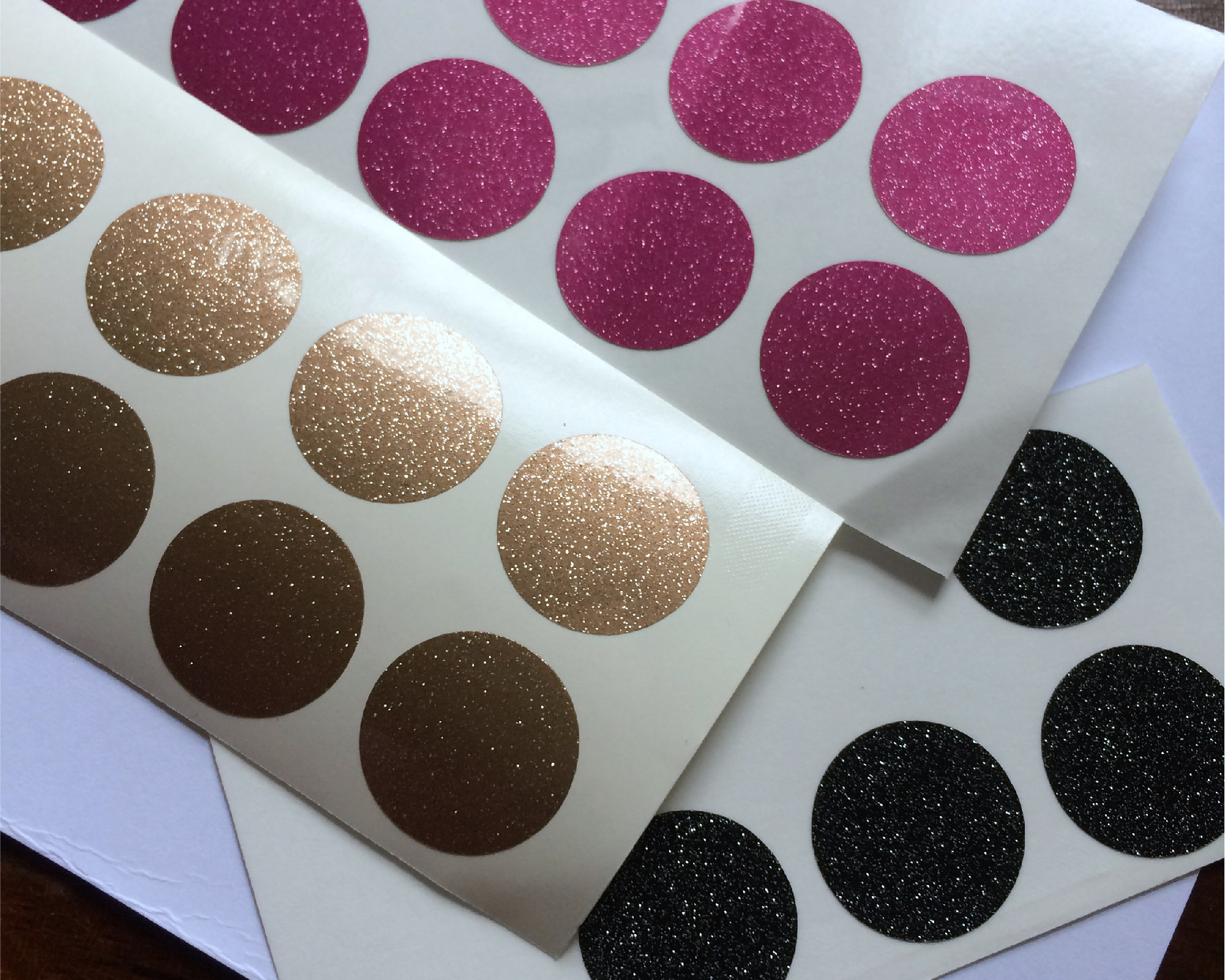 Glitter Polka Dots Stickers Polka Dots Home Decor Dot/circle - Etsy UK