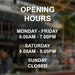 Custom Store Hours / Storefront Opening Hours / Working Hours - Etsy UK
