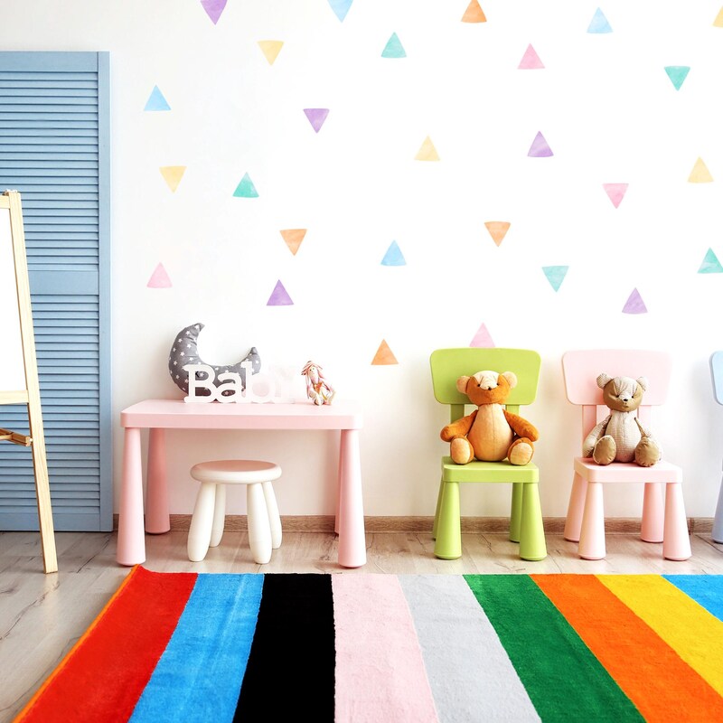 Triangle Wall Decal - Etsy