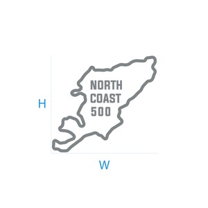 NORTH COAST 500 Sticker, NC500 Map Decal, Scotland North Coast Route ...