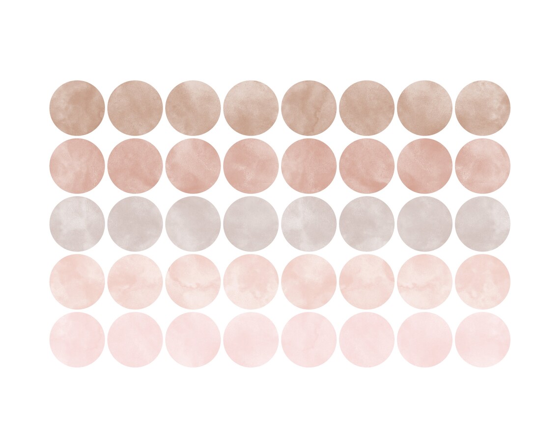 Boho Watercolour Polka Dot Wall Stickers Neutral Watercolour - Etsy