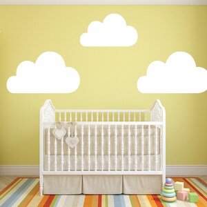 Super Size Clouds Wall Decals (set of 3), Cloud Wall Stickers for ...