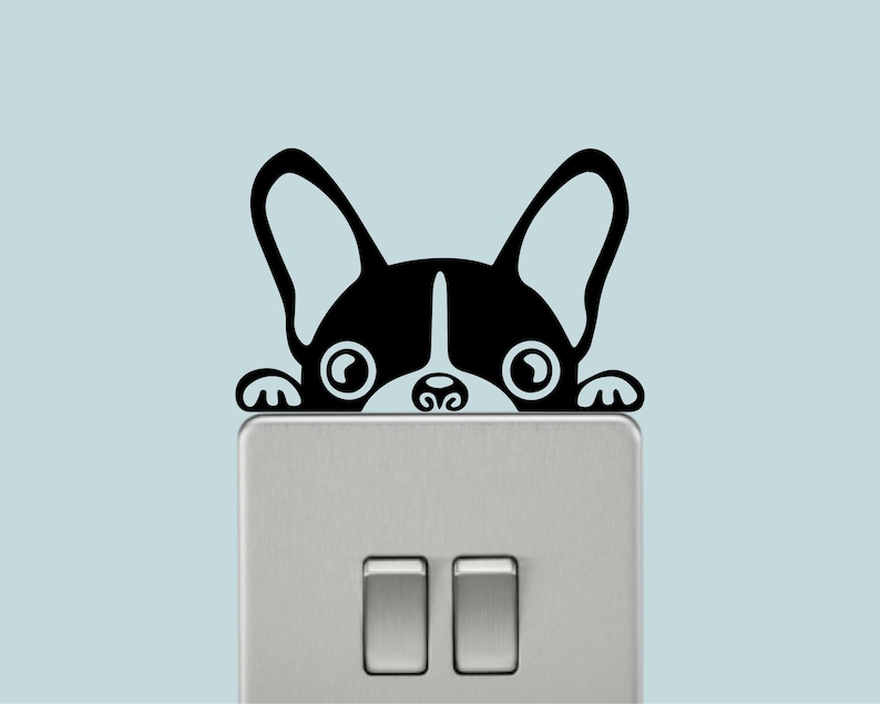 Dog Light Switch Sticker: Puppy Wall Decal, Nursery Decor - Etsy