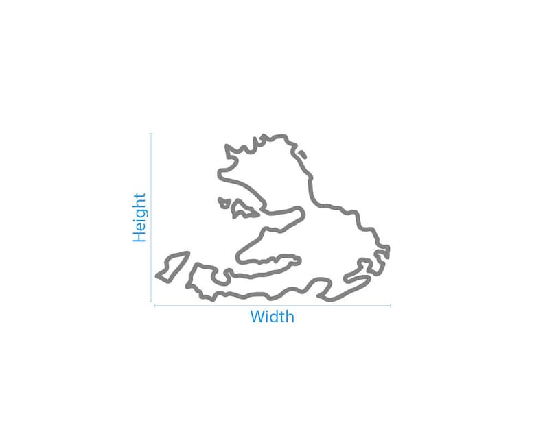 Isle of Mull vinyl Sticker Isle of Mull decal Mull Outline | Etsy