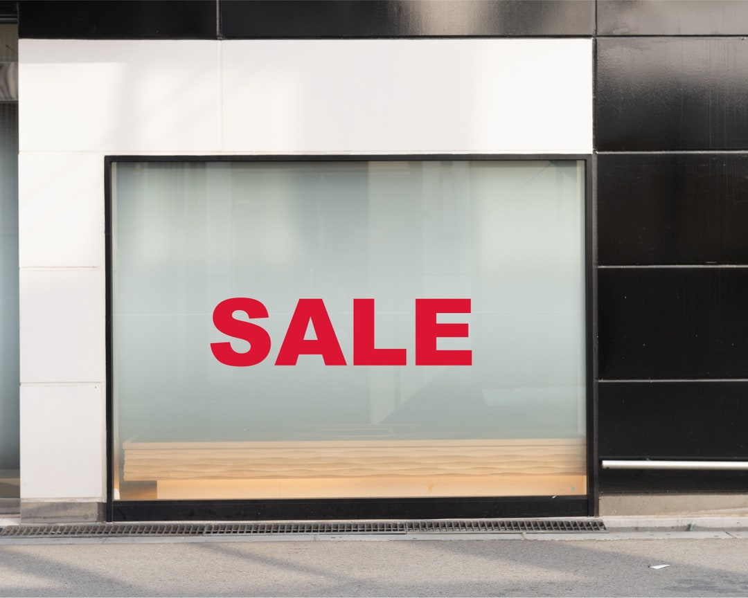 Sale Vinyl Decal, Retail Shop Window Sticker, Wall Art - Etsy UK