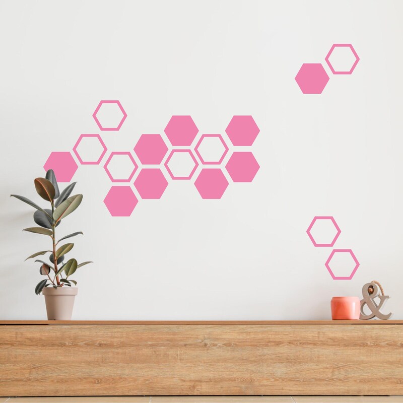 Hexagon Stickers - Etsy