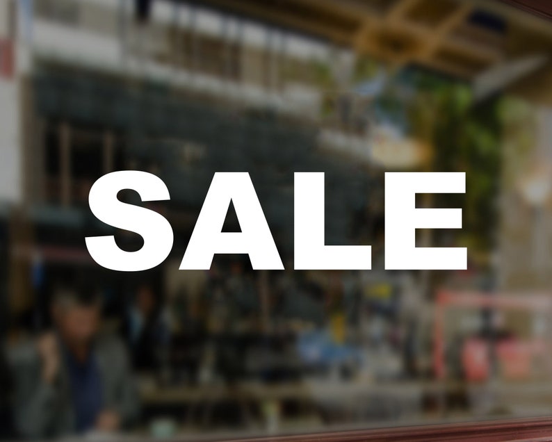 Sale Vinyl Decal, Retail Shop Window Sticker, Wall Art - Etsy UK