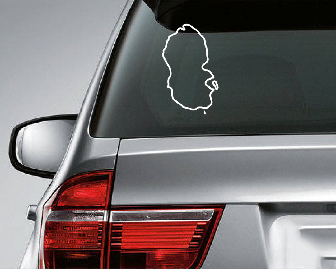 Isle of Arran Vinyl Decal, Isle of Arran Car Sticker, Arran Outline ...