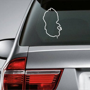 Isle of Arran Vinyl Decal, Isle of Arran Car Sticker, Arran Outline ...