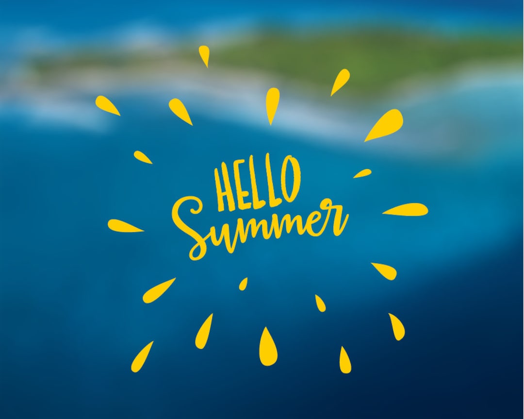 Hello Summer Sticker Hello Summer Decal Summer Vinyl Decal - Etsy