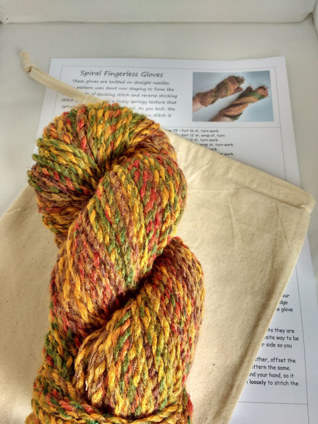 Spiral Fingerless Gloves KIT by Angela Gardner Studio - Etsy