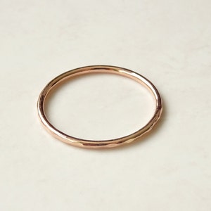 9ct Rose Gold Ring UK Solid 9ct Rose Gold Ring thin Wedding Band for ...