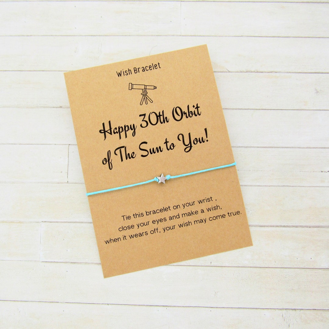 Funny 30th Birthday Card for Men or Women, Orbited the Sun 30 Times ...
