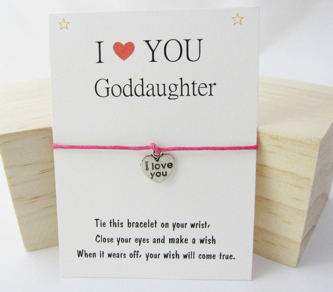 Goddaughter Gift Wish Bracelet Goddaughter Wish Bracelet Gift for ...