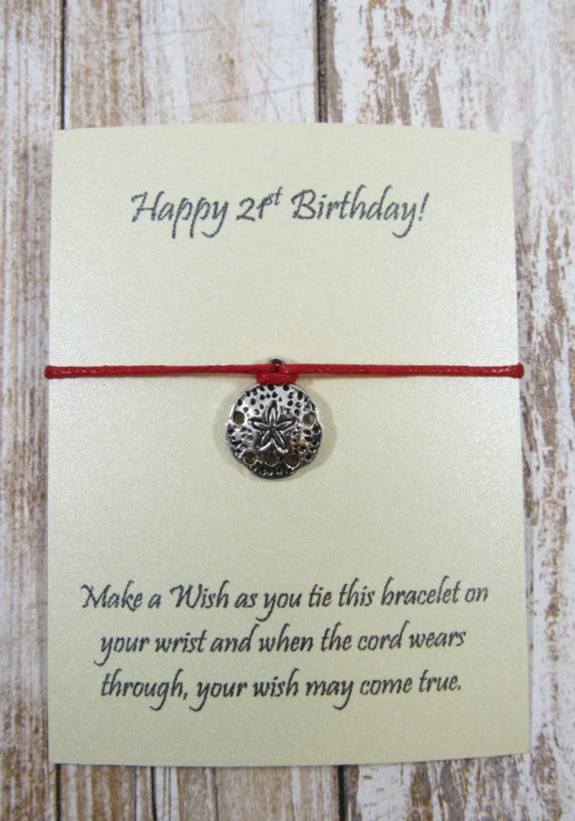 21st Birthday Gift Wish Bracelet 21st Birthday Ideas Finally | Etsy