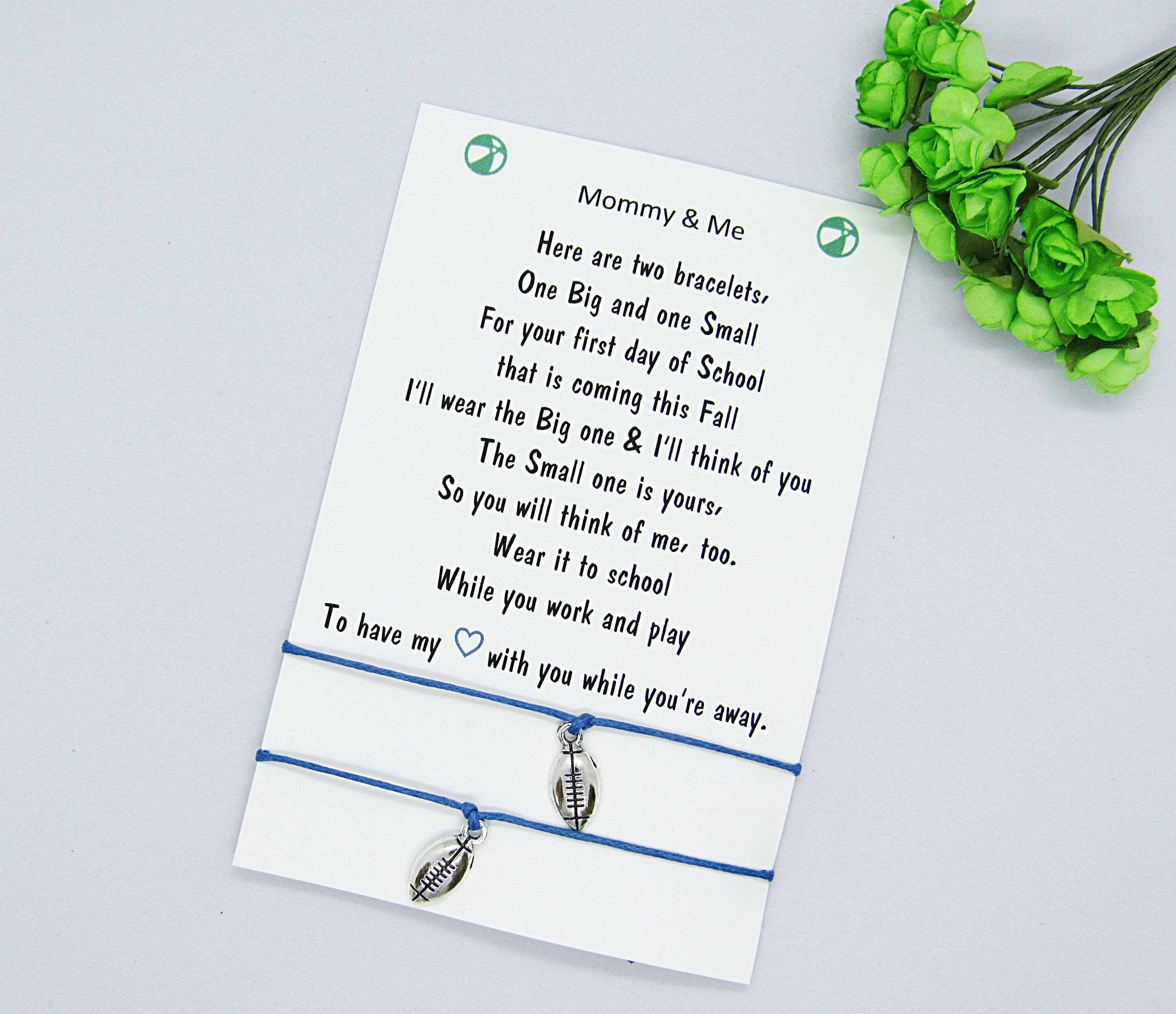 Back to School Mommy and Me Bracelet Set First Day of School | Etsy