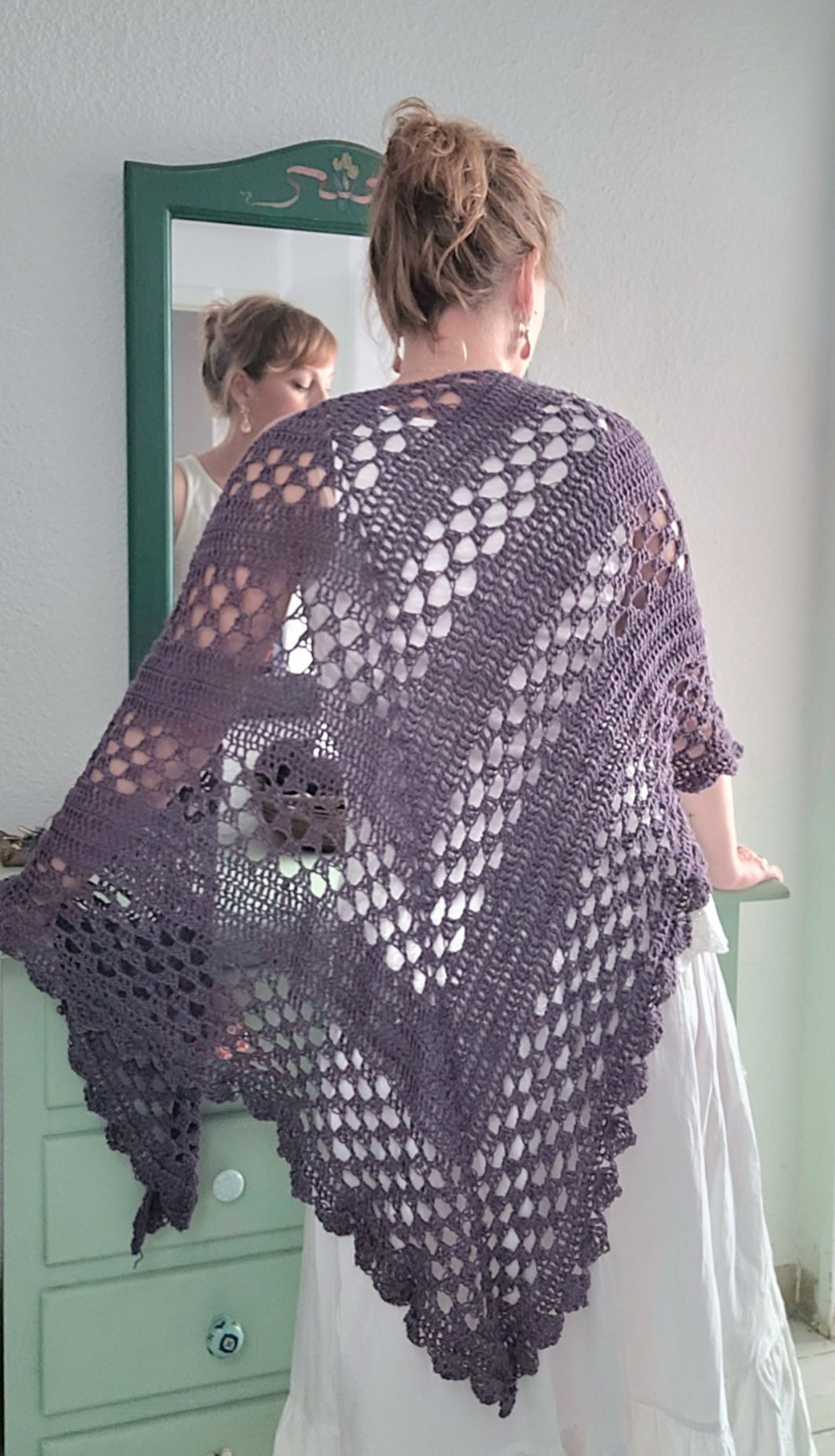 Patrón en PDF CHAL ROSE - Etsy España